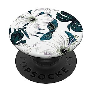 Hibiscus Floral Pattern Phone Popper PopSockets Swappable PopGrip