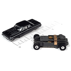 Auto World Thunderjet Cars N Coffee 1964 Dodge 330 (Black) HO Scale Slot Car