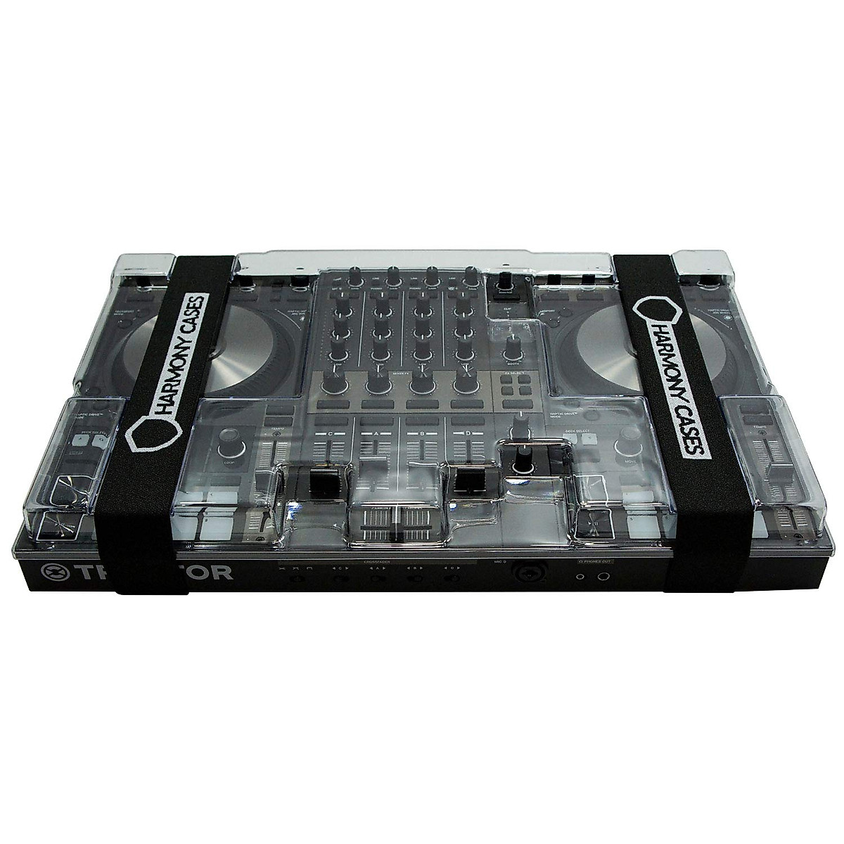 Harmony Audio Cases HC-DC2 Protective DJ Gear Saver Polycarbonate Hard Plastic Dust Cover Case Compatible with Native Instruments Kontrol S4 Mk3 Controller Deck (Includes Stretch Bands)