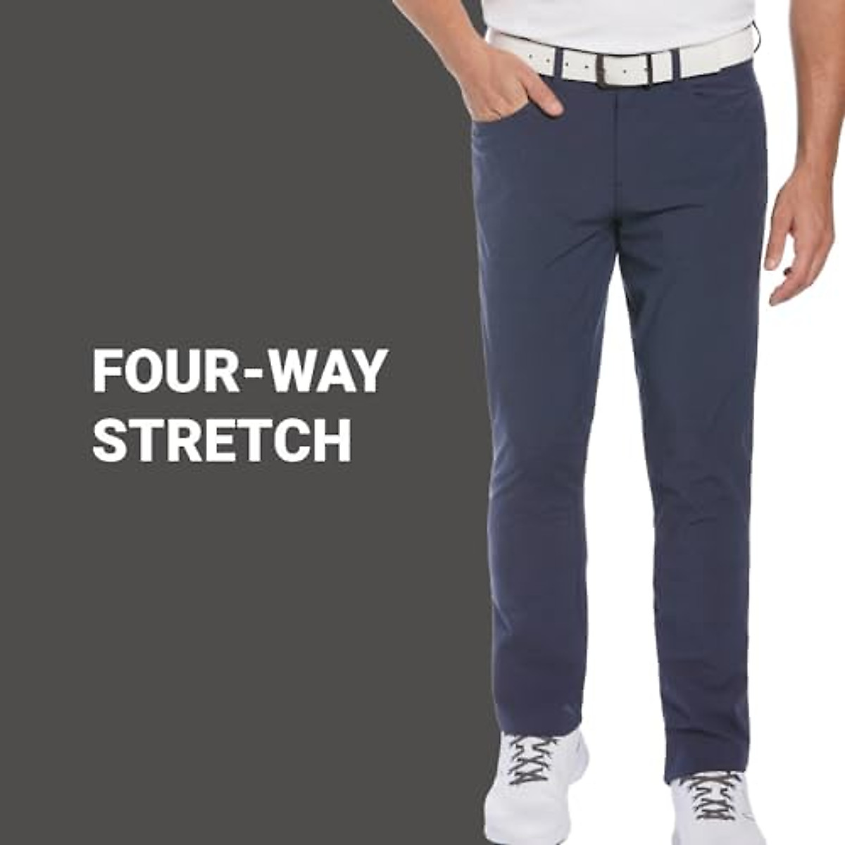 Callaway Men's EverPlay 5-Pocket Golf Pant (Waist Size 30-56 Big & Tall), Dark Grey Heather, 30W x 30L