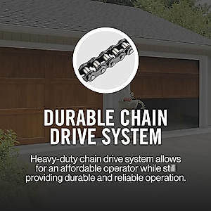 Genie Chain Drive 550 Garage Door Opener, Heavy Duty Chain Drive Opener, Model 2035-TKO