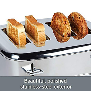 All-Clad TJ824D51 Stainless Steel Digital Toaster with Extra Wide Slot, 4-Slice, Silver