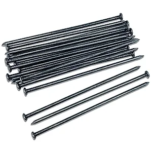Metal Nails 50 Pcs 10-Inch Landscape Anchoring Spikes for Paver, Weed Barriers, Turf, House Construction, Carpentry Nail, Tent, Anchoring Spikes (10in 50pcs)
