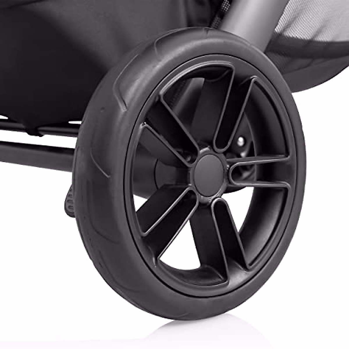 Evenflo Pivot Suite Travel System with LiteMax Infant Car Seat with Anti-Rebound Bar Devon Gray