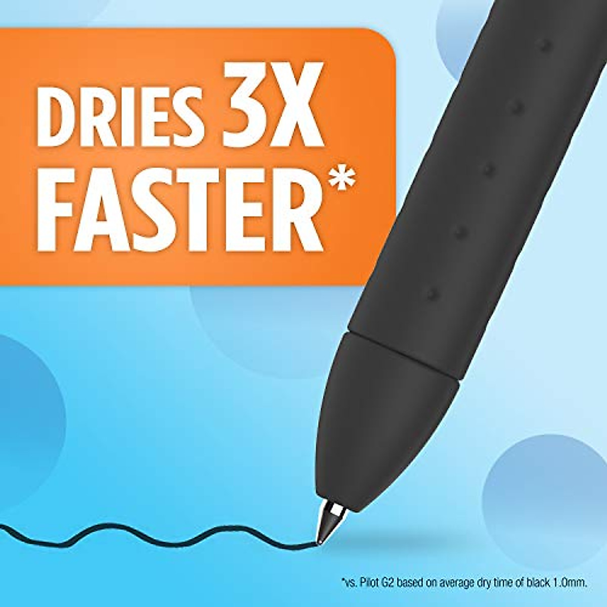 Paper Mate Ink Joy Retractable Gel Pen, Bold Point (1.0mm), Black (2061416), Pack of 4