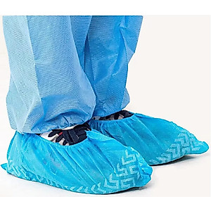 Disposable Boot & Shoe Covers 100 Pairs (200 Pack) Non Slip Durable Large Size Fits Virtually Most Shoes