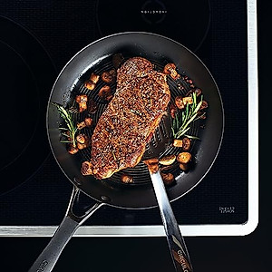 Circulon SteelShield Induction Frying Pan/Skillet with SteelShield Hybrid Stainless and Nonstick Technology, 10.25 Inch - Stainless Steel