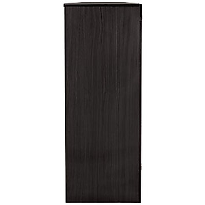 Signature Design by Ashley Kaydell Glam 6 Drawer Dresser with Faux Alligator Panels & Chrome-Tone Accents, Black