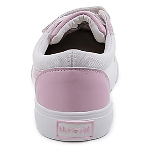 Hurley Kids Adjustable Sneakers for Toddlers Little Kids and Big Kids Boys and Girls Unisex-Child White Pink 2
