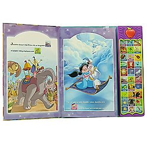 Disney Princess Cinderella, Moana, Rapunzel, and More! - First Words: Point, Match, Listen, and Learn! 30-Button Sound Book - PI Kids
