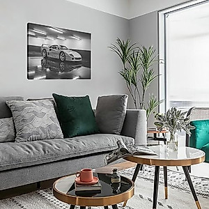 Car Poster Ferrari F40 Supercar Posters Racing Car Canvas Wall Art For Boy's Bedroom SuperCar Wall Decor Frame-style 30x20inch(75x50cm)