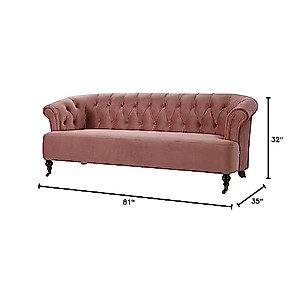 Jennifer Taylor Home Sofa, Ash Rose
