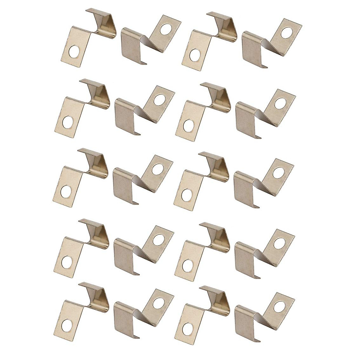 uxcell 20Pcs AAA Batteries Metal Battery Spring Contact Plate Replace for Remote Control Battery Charger