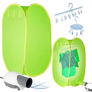 Portable Dryer for Apartments, 800W Portable Dryer for Clothes Mini Dryer Machine for Travel Home Laundry