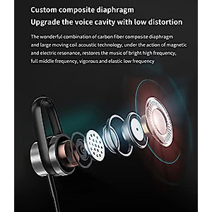 Neckband Bluetooth Headphones Around The Neck Wireless Earbuds with Microphone 100H Long Battery Life Waterproof Running Workout Headphones Noise Cancelling Earphones for Android iOS Sports Cycling