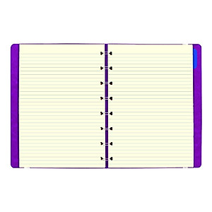 Filofax Weekly Planner, 12 Months, January to December, 2024, Twin-Wire Binding, Bilingual, 8.25" x 5.75", Fuchsia (C1851403-24)