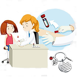 FEELMEM Phlebotomist Gifts I'm Some Phlebotomists Keychain Phlebotomist Nurse Jewelry Medical Lab Tech Gift Phlebotomy Technician Jewelry (Phlebotomists-ky)