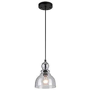 Westinghouse Lighting 6100800 Fiona Mini Pendant, 1 Light, Black