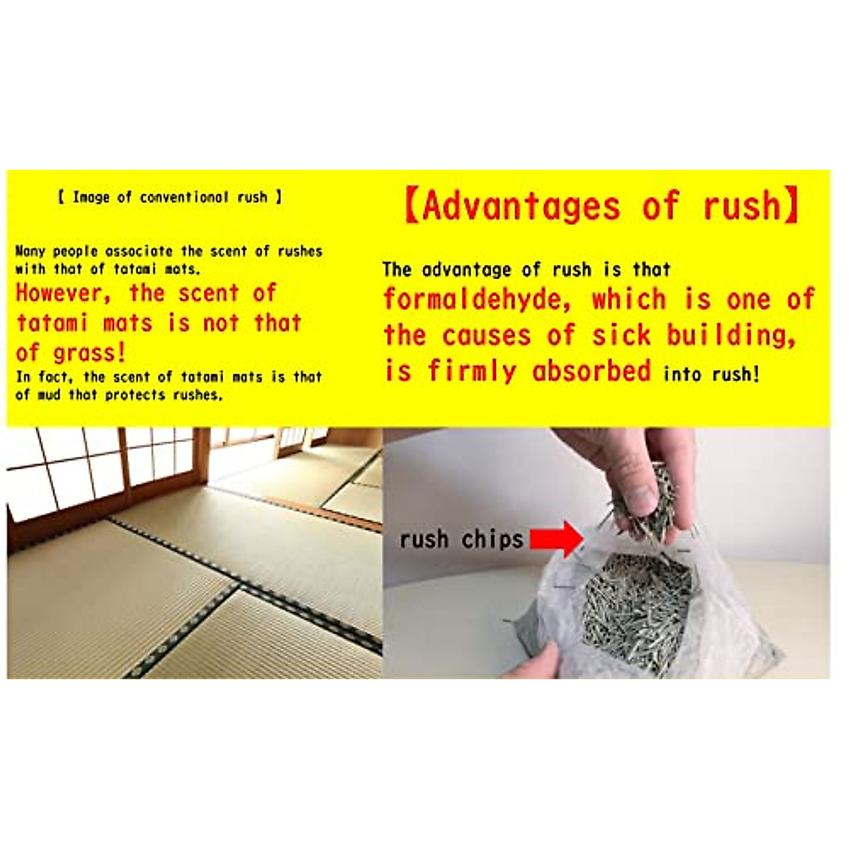 Igusaarai Japanese Nature Fresh Rush Grass Air Purifying Bag Wrapped in Bamboo Charcoal Sheet (Bag)