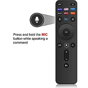 Voice Remote for Vizio Smart TV, XRT260 Remote Replacement for All Vizio LED LCD HD 4K UHD HDR Smart TVs with Shortcut Keys HBO Max, Netflix, Prime Video, Pluto, iHeart Radio, Crackle, Watchfree