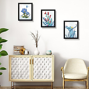 Golden State Art, 11x14 Black Photo Wood Frame with Real Glass and White Mat for 8x10 Picture