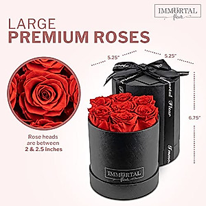 Immortal Fleur Preserved Roses In A Box | Real Preserved Flowers | Unique Real Roses for Delivery Prime | Forever Roses Box | Fresh Flowers for Delivery Prime Next Day | Mom Birthday Gifts from Daughter | Sympathy Flowers for Delivery Prime Birthday