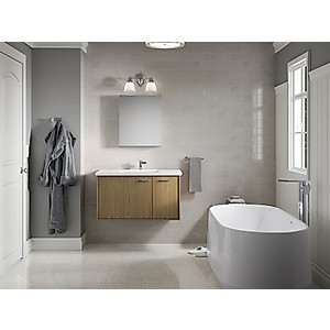 KOHLER Medicine Cabinet, Bathroom Medicine Cabinet, Slow-Close Mirrored Door and Interior, Surface or Recessed Installation