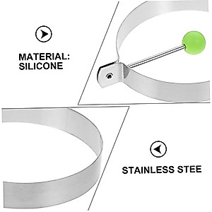 PRETYZOOM 10pcs Omelet DIY Egg Tartlet Egg Frying Egg for Frying Pie Round Cake Cake Baking Pancakes Egg Cooker Ring Multi Non Stick Frying Pans Egg Shaper