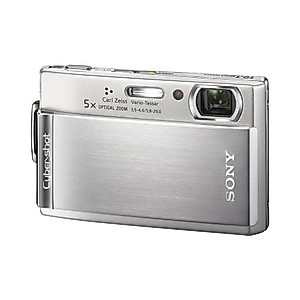 Sony Cybershot DSCT300 10.1MP Digital Camera with 5x Optical Zoom with Super Steady Shot (Silver)