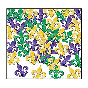 Fanci-Fetti Fleur De Lis (gold, green, purple) Party Accessory (1 count) (1 Oz/Pkg)