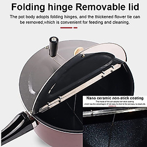 SHENGANG Stainless Steel Stovetop Popcorn Popper, Hand-Cranked Popcorn Maker, with Lid & Handle, Easily Make Classic Flavored Popcorn