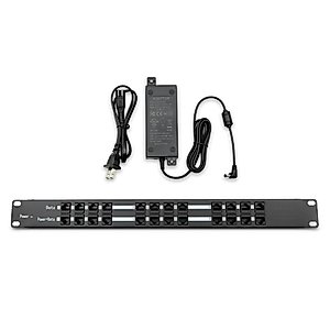 PoE Texas 12 Port PoE Injector with 48v120w Power Supply - 10/100 Data - Rack Mount - Add Passive Mode B 802.3af PoE to a Non PoE Switch for VoIP, WiFi AP, IP Camera, Security & Surveillance Systems