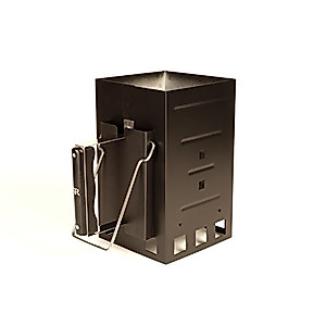 Steven Raichlen Best of Barbecue Ultimate Chimney Charcoal Starter with Handle