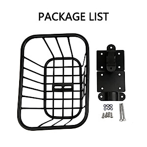 ARLVEKE Basket Compatible with Segway Ninebot KickScooter F20/F25/F30/F40/ E22/E25/ES1/ES2/E2/E2Plus/G30/G30LP/G30MAX Series Rust-Resistant Electric Scooter Front Baskets Accessories