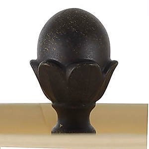 Decor Therapy Mae Resin and Marble Table Lamp, Bronze