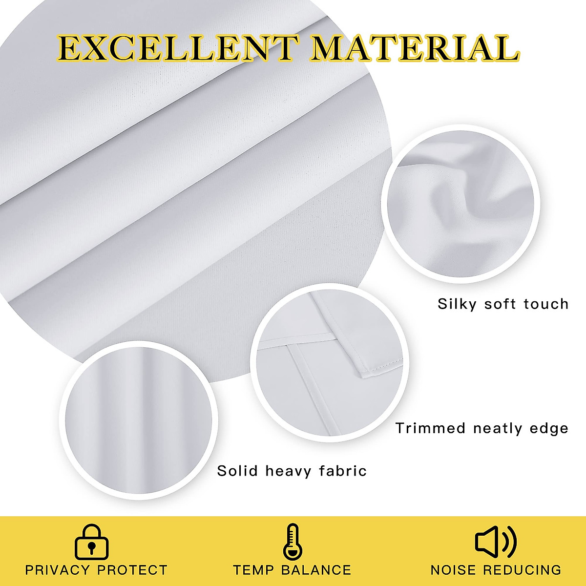 NICETOWN Vertical Blinds for Sling Door - Silver Grommet Top Blackout Window Curtains, Privacy Blinds for Patio, Extra Wide Drapes (Greyish White, W100 x L84)