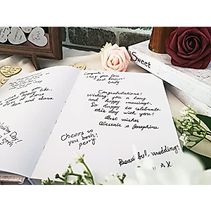 PMPX Decorative White Books, Secret Memory Box, 2 Hardcover Blank Journals Guest Book or Diary Home Sweet Home Rustic Farmhouse Décor Stacked Books for Wedding, Entry Way Table, Living Room Tables