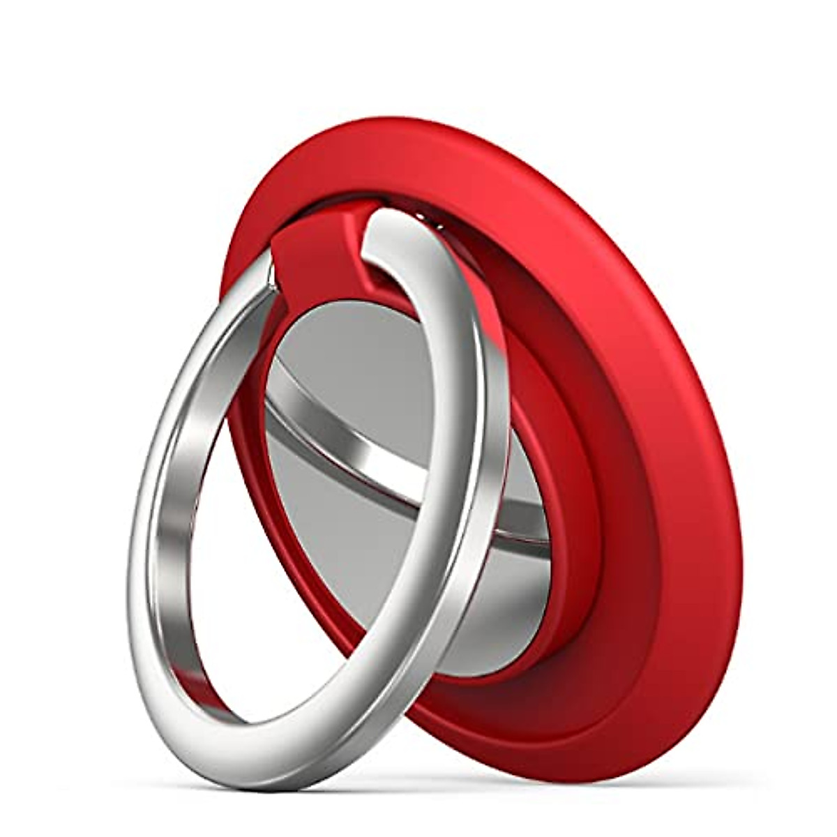 SFDO Cell Phone Mobile Ring Holder Finger 360 Rotation Metal Ring Grip for Magnetic Car Mount Compatible with All Smartphone - Red