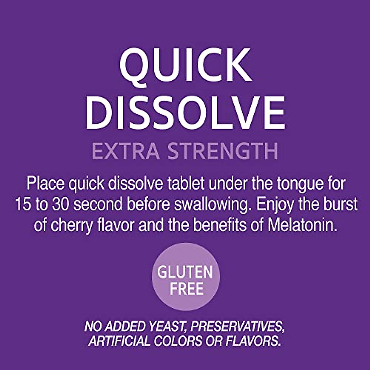 21st Century, Melatonin Quick Dissolve Tablets 10 mg, White, Cherry, 120 Count