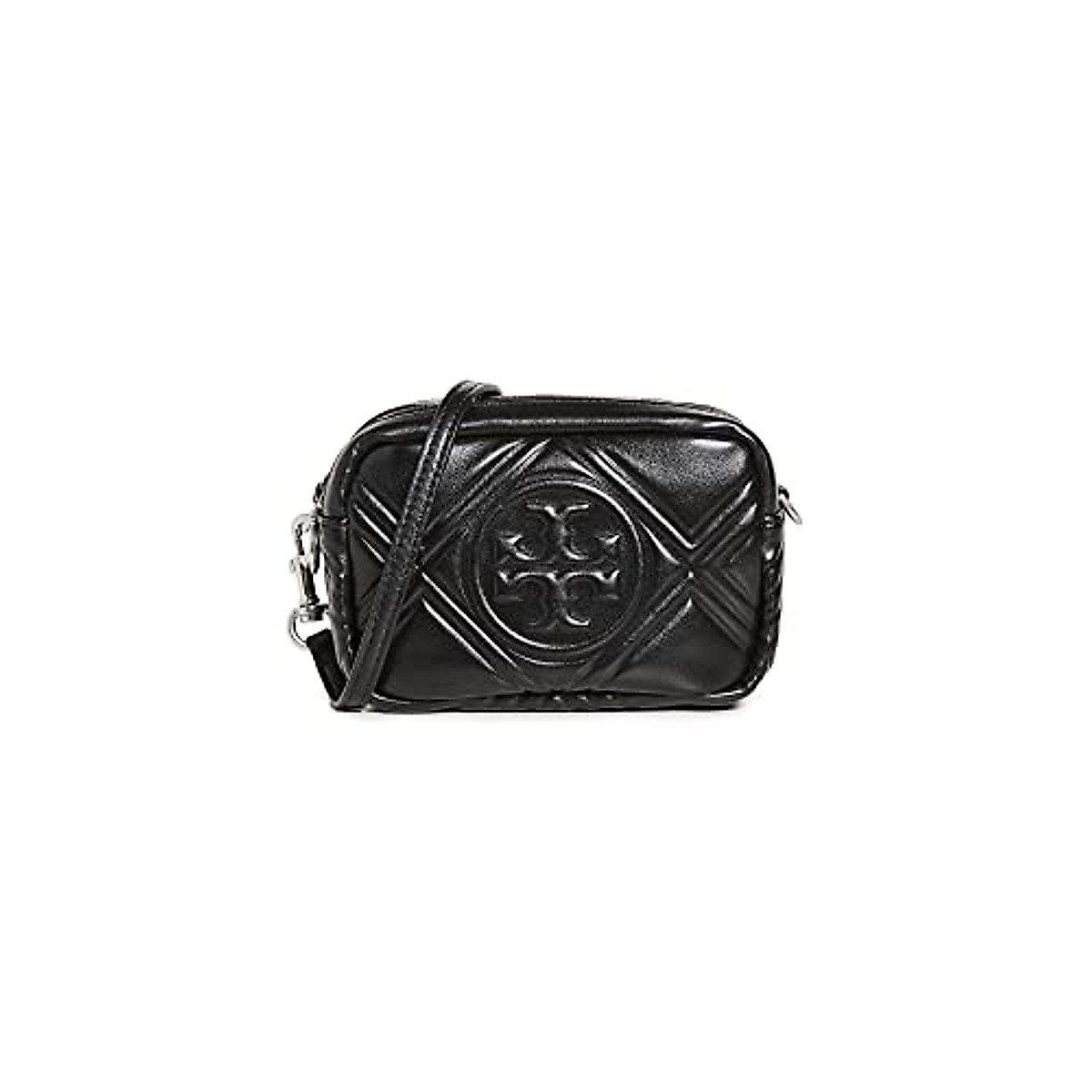 Tory Burch Women's Perry Bombe Puffy Mini Bag, Black, One Size