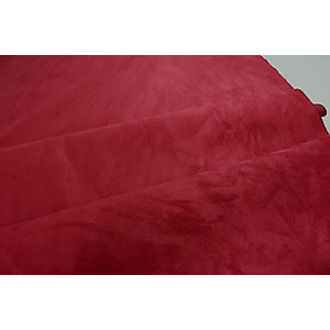 Mybecca Microsuede Fabric 58/60" Width Fabric by The Yard Color : Chinese Red (Cut Separately by 1 Yard for Prime Orders)