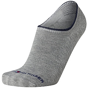 Tommy Hilfiger Men's Athletic Socks - Cushion Sport Liners (6 Pack), Size 7-12, Grey Assorted