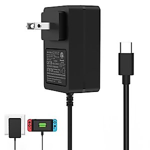 Charger for Nintendo Switch, Switch Charger for Nintendo Compatible with Switch OLED Switch Lite, UL Listed 5V/3A AC Adapter 6Ft Type C Fast Charger Cable for Nintendo Switch Not Support TV Dock Mode
