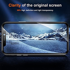 UniqueMe [4 Pack] compatible with iPhone 11 Pro Max 6.5 - inch, 2 Pack Privacy Screen Protector Tempered Glass and 2 Pack Camera Lens Protector, Anti Spy Bubble Free Case Friendly - Precise Cutout
