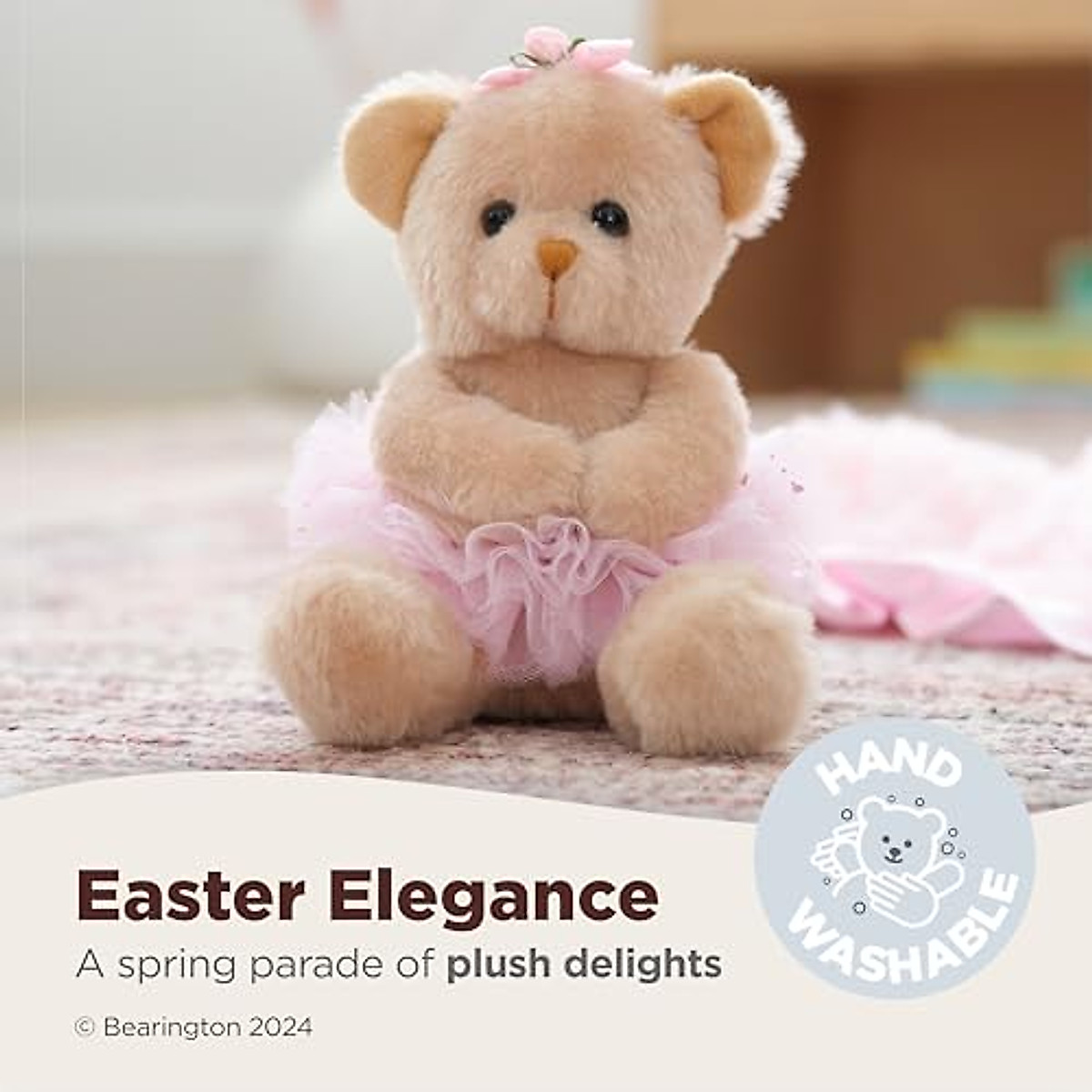 Bearington Collection Bella Plush Ballerina Teddy Bear Stuffed Animal, 6 Inch