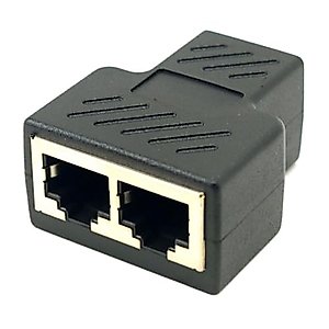 ChenYang RJ45 Splitter Adapter Cat6 RJ45 8P8C Socket 1 to 2 Ethernet Network LAN Ethernet Splitter Connector Adapter