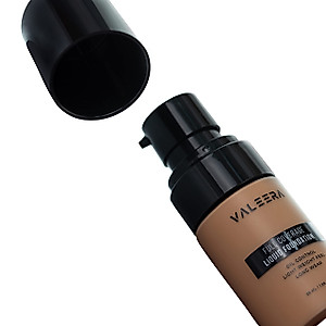 Valeera Full Coverage Soft Matte Oil Control Flawless 24HR Concealer Liquid Waterproof Foundation (104 - Buff Beige)