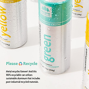 Pacific Shaving Company GREEN Shaving Cream - Shave with Purpose - Safe & Natural Ingredients, Cruelty Free, Made in the USA - Pack of 2 (7 oz each)