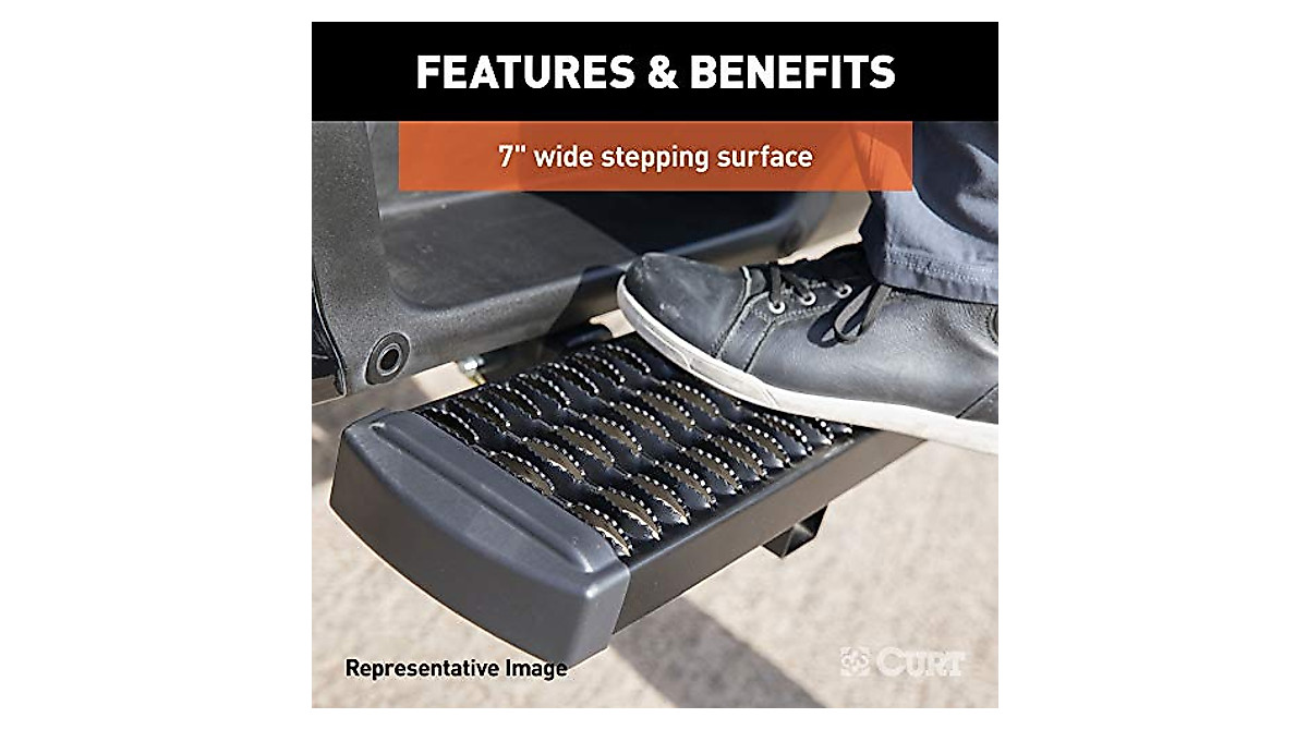 CURT Grip Step - 26-Inch Hitch Step for Easy Access