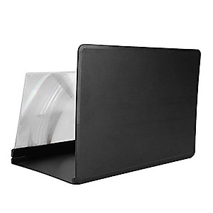 Universal Mobile Phone Screen Magnifier,Portable 12 inches 4~6 Times Zooming Folding Phone Holder Stand Bracket Optical Magnification Cellphone Magnifier for Movies,Videos